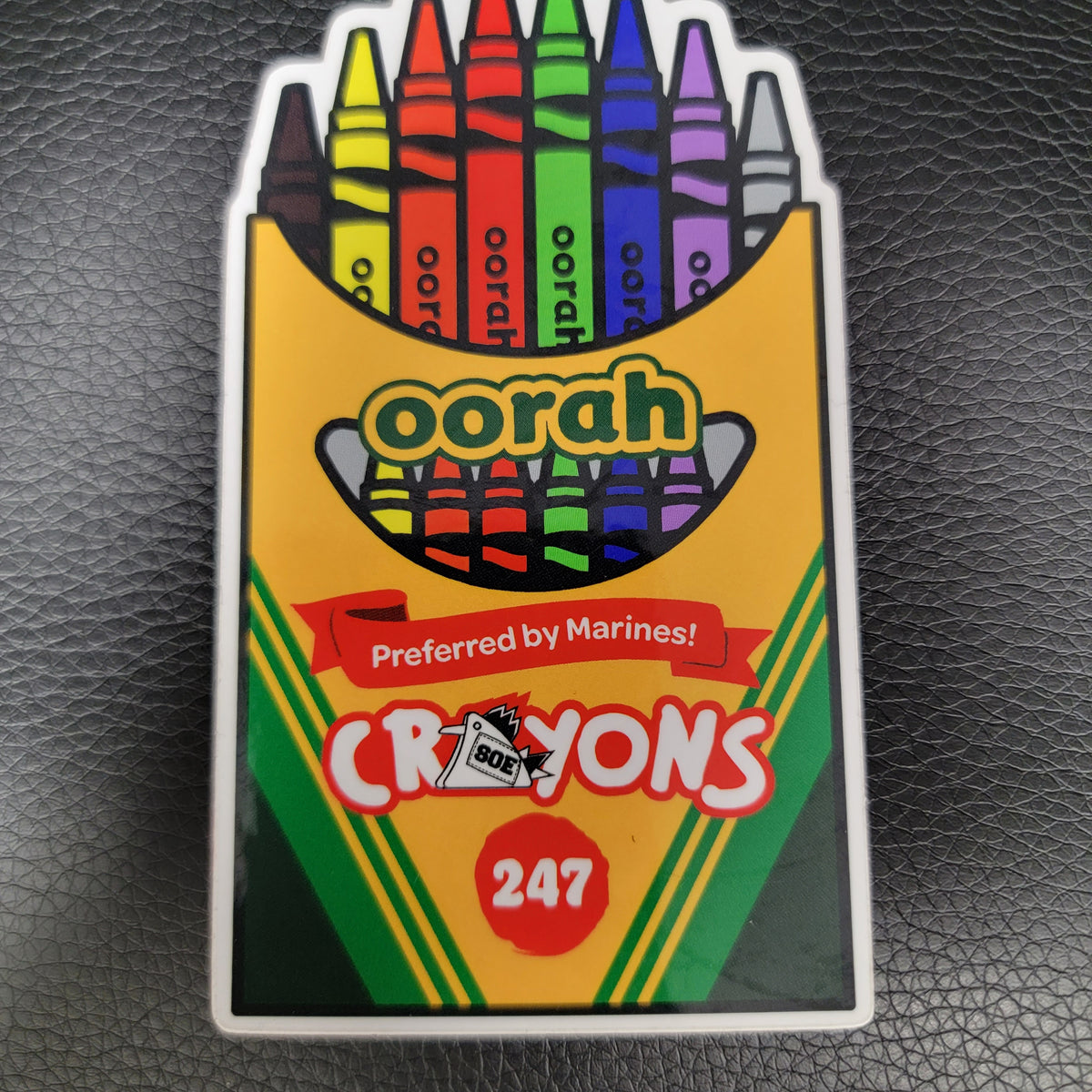 Marine corp birthday Crayons sticker — Special Operations Equipment