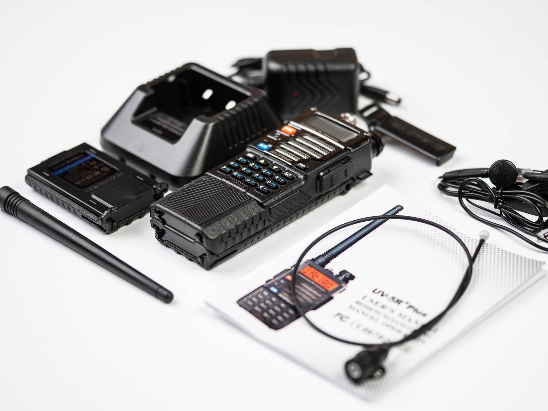 SOE Extended Battery Radio Pouch with the UV-5R Essentials Kit from Ra ...