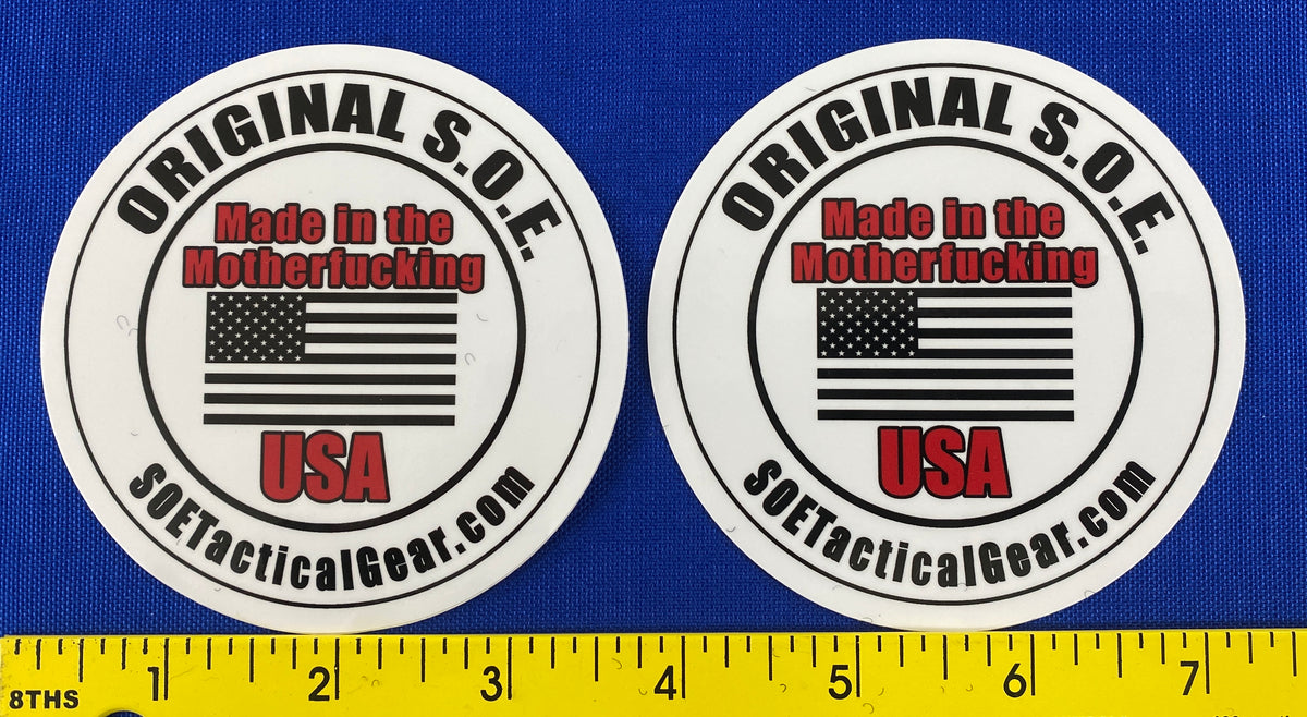 Original S.O.E Round Sticker — Special Operations Equipment