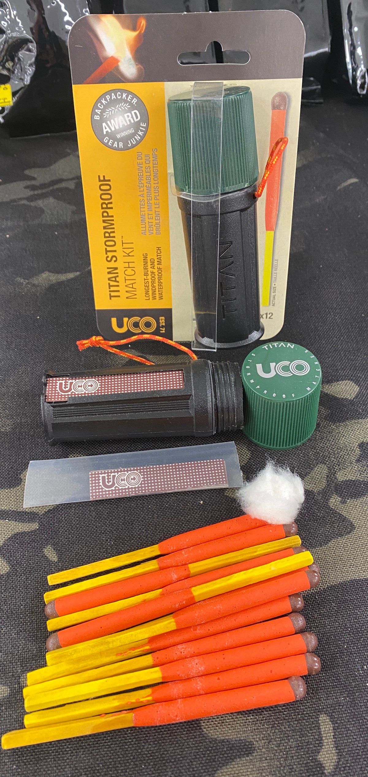 UCO Titan Stormproof Match Kit™ — Special Operations Equipment