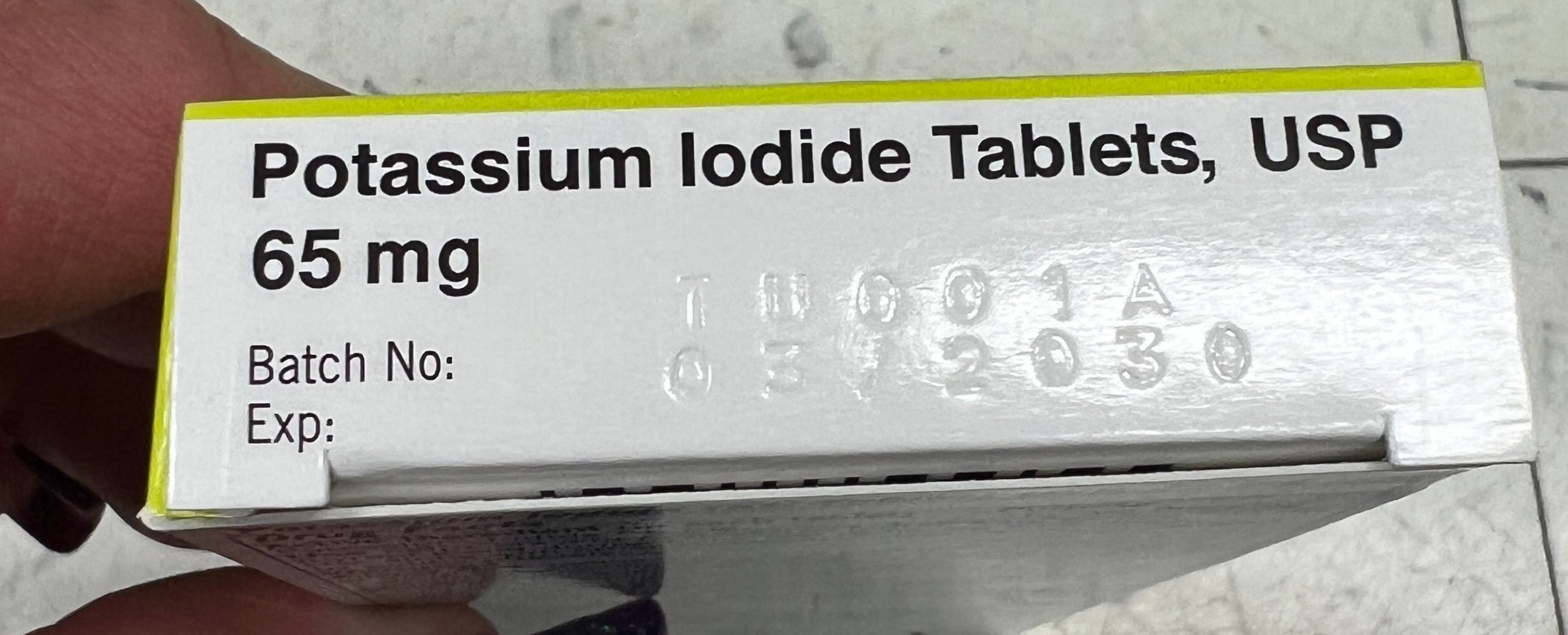 ThyroSafe Potassium Iodide tablets — Special Operations Equipment