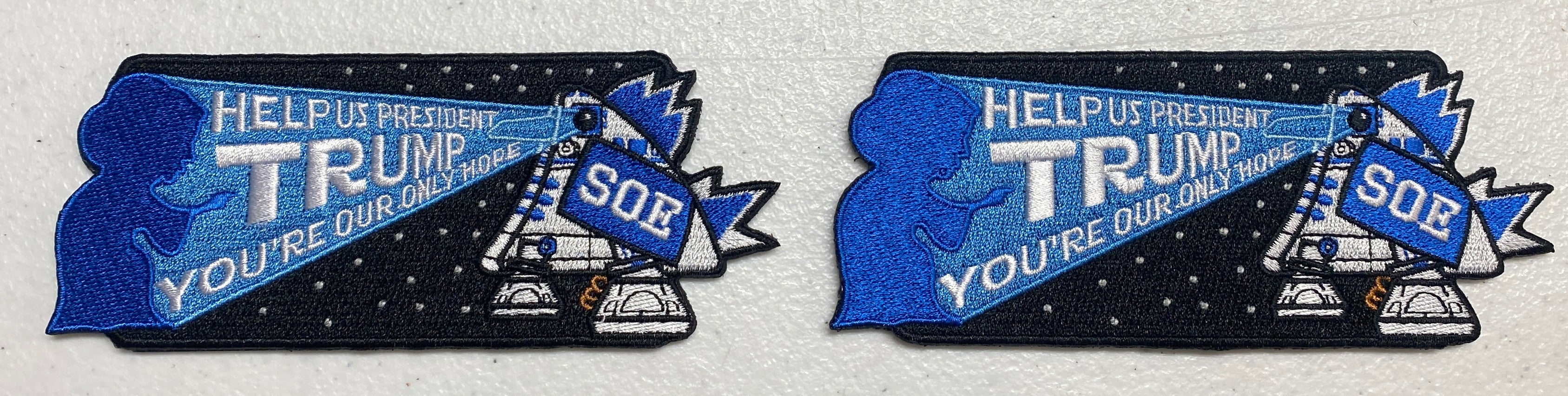 R2D2 Help us Donald Trump Patch — Special Operations Equipment